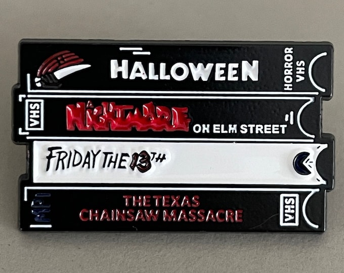 Classic Horror VHS Movies Pin - Etsy