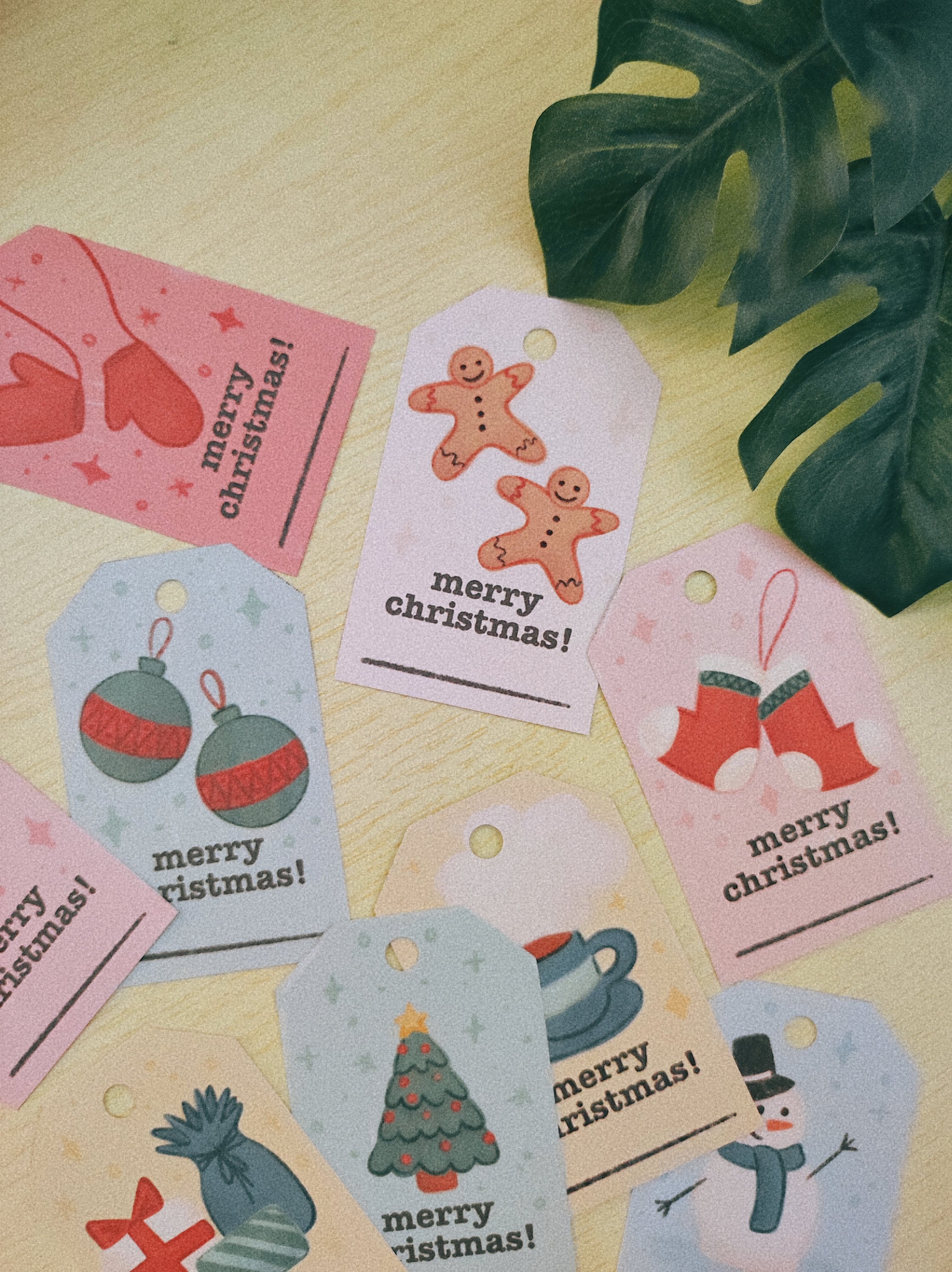 Printable Christmas Gift Tags, Printable Holiday Tag, Cute Tags ...