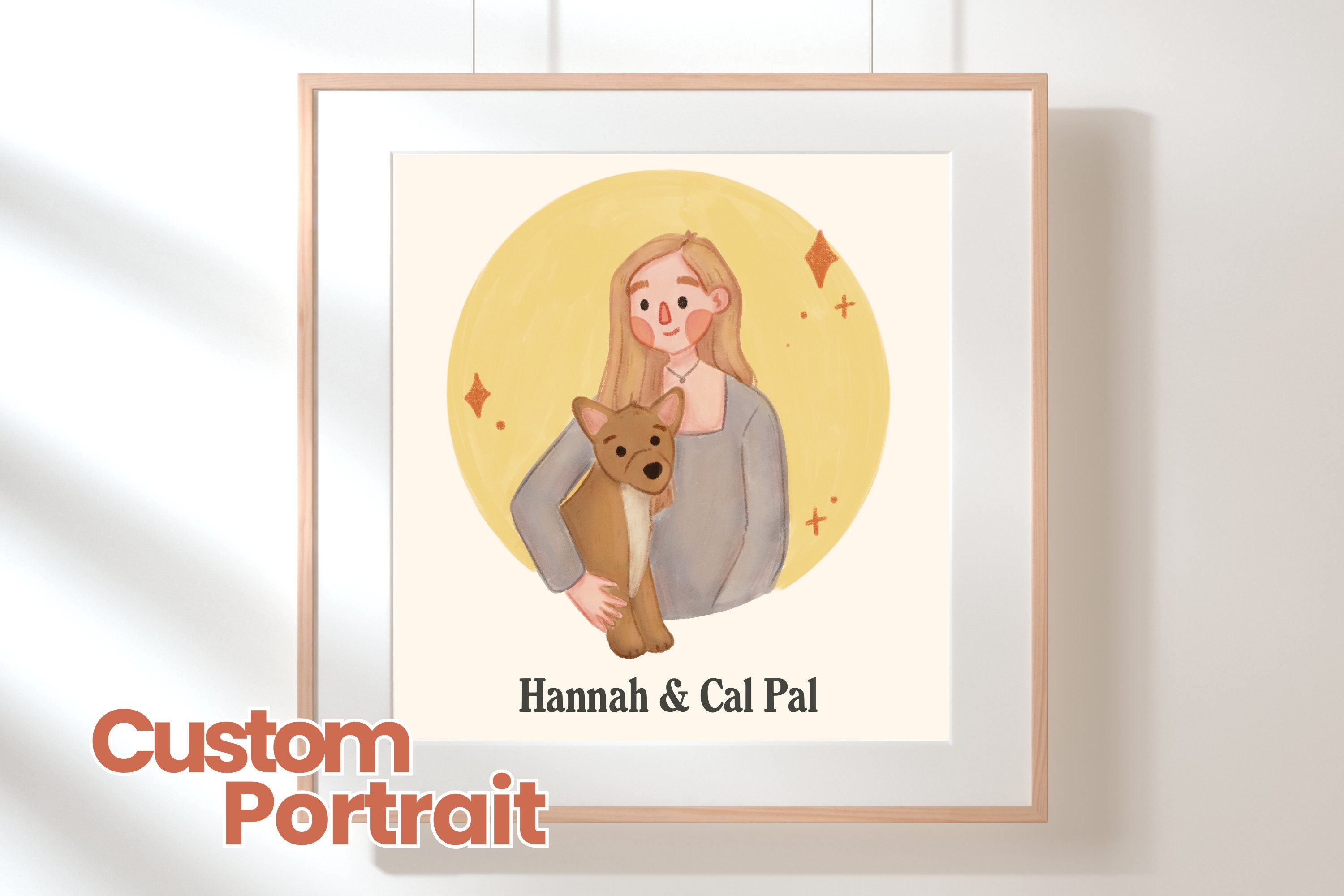 Custom Solo Portrait Digital Illustration | Personalized Procreate Art ...