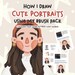 Sktchsbybeth - How I Draw Cute Portraits Tutorial - Etsy Canada