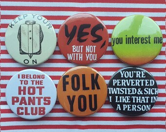 Funny Button | Etsy