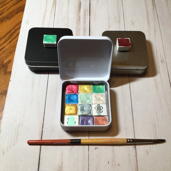 Watercolor Tin - Etsy