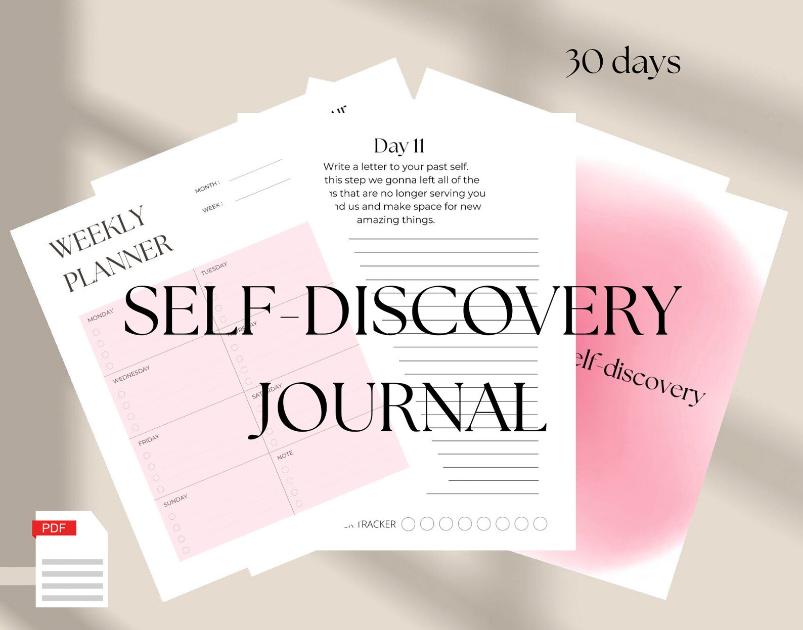 Self Discovery Journal Prompts Printable, Shadow Work Journaling ...