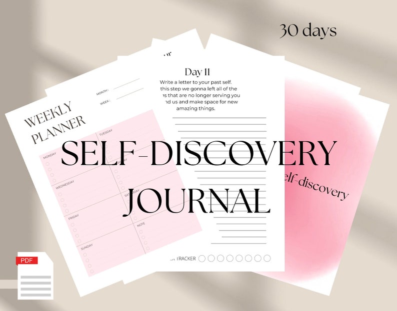 Self Discovery Journal Prompts Printable Shadow Work Journaling