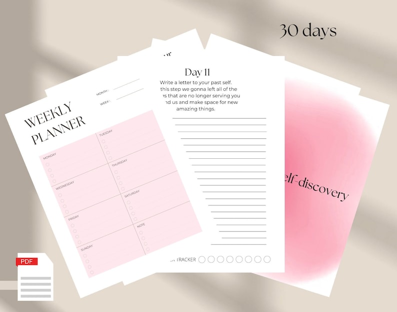 Self Discovery Journal Prompts Printable, Shadow Work Journaling ...