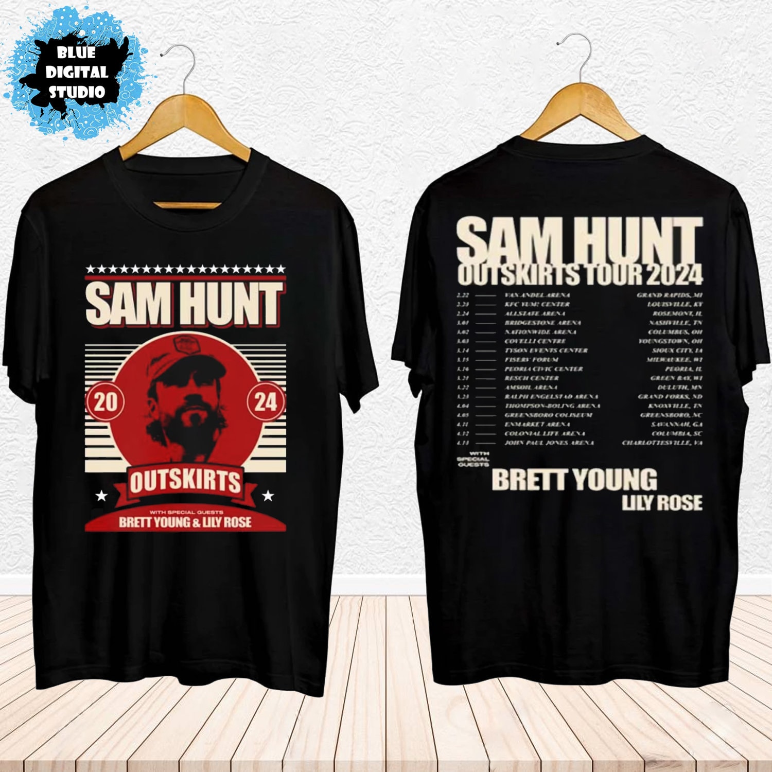 2024 Sam Hunt Outskirts Tour T-Shirt, Sam Hunt 2024 Concert Merch, Sam ...