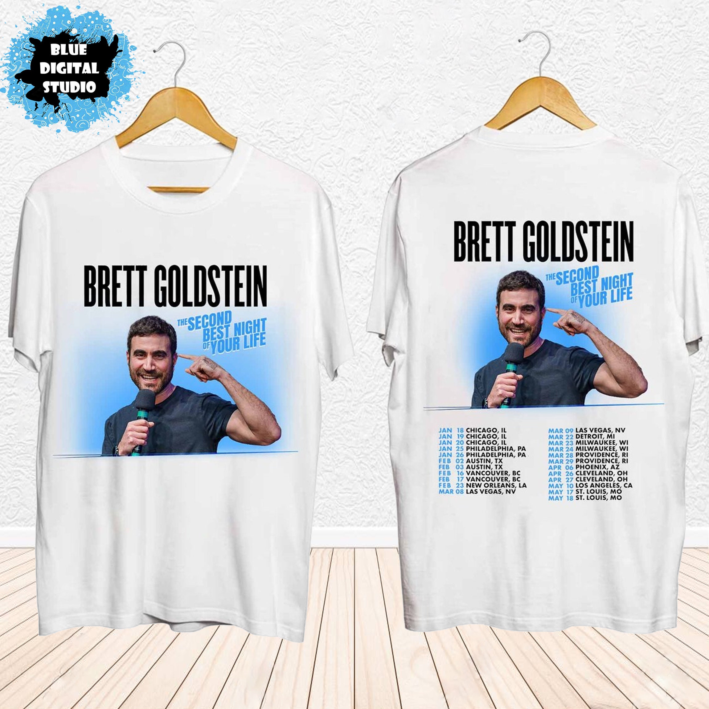 Brett Goldstein 2024 Tour Shirt, Brett Goldstein Shirt, Brett Goldstein ...