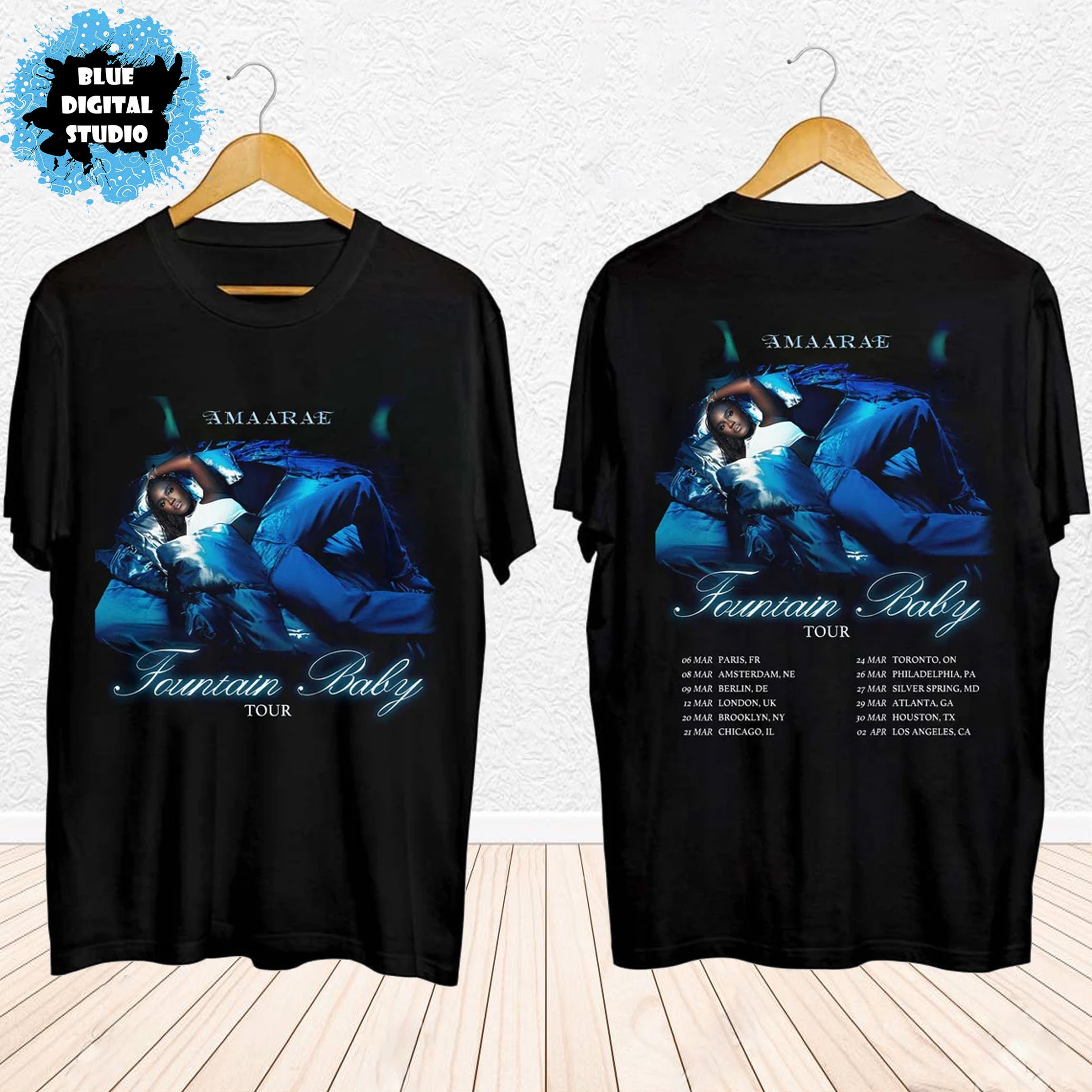 Amaarae Fountain Baby Tour 2024 Shirt, Amaarae Fan Shirt, Amaarae 2024 ...