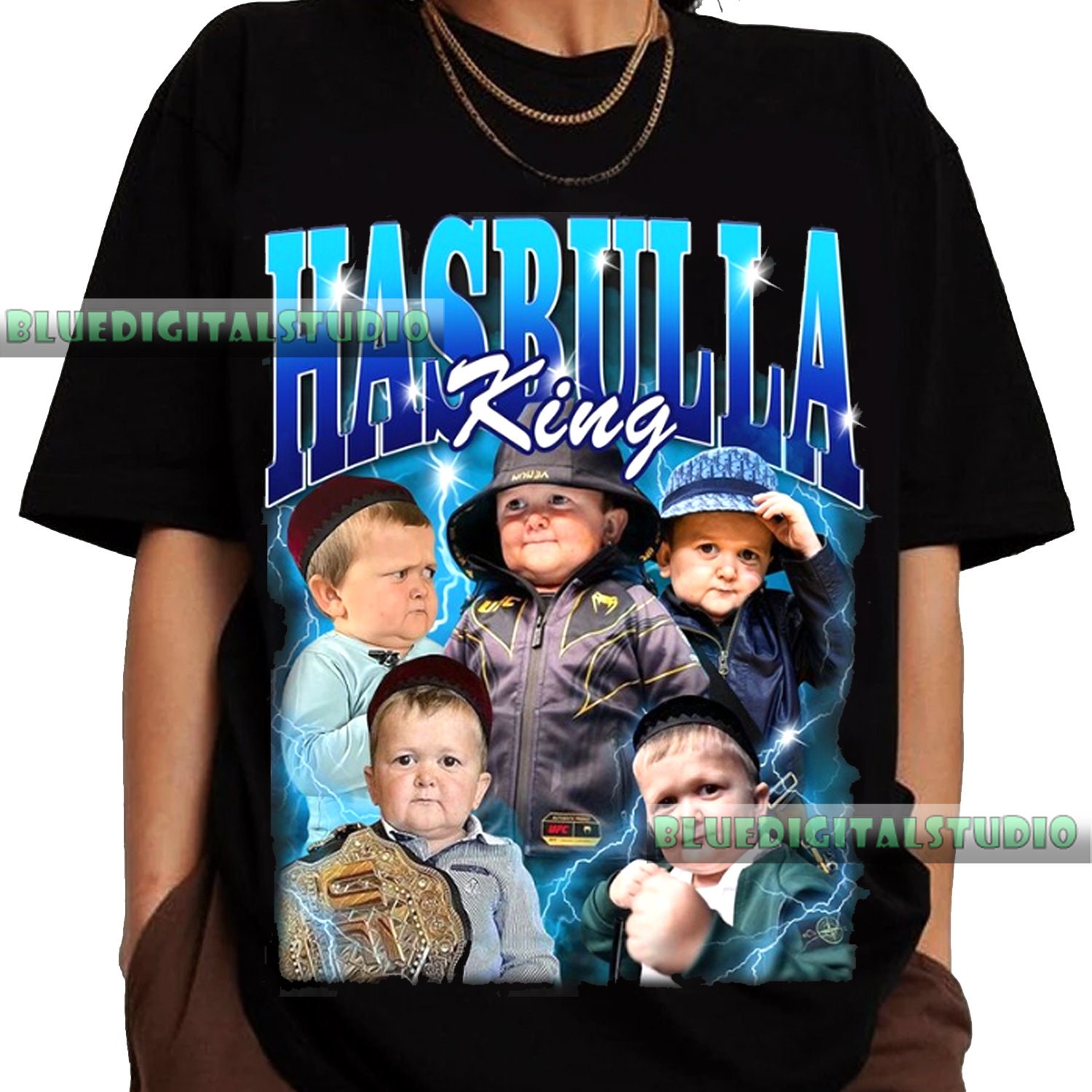 Retro King Hasbulla Shirt king Hasbulla Tshirt,hasbulla Homage Shirt ...