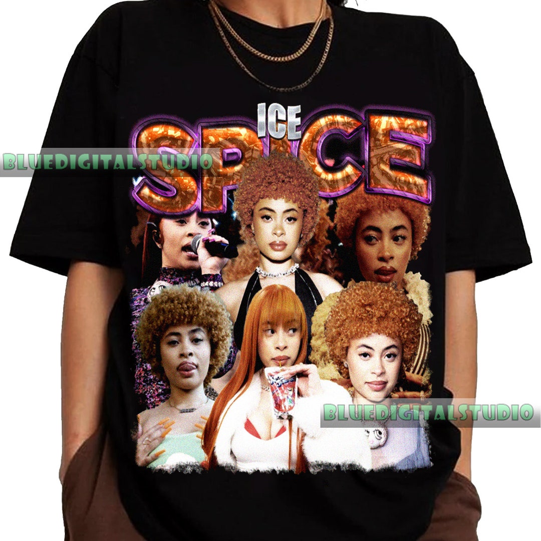 Ice Spice Shirt, Vintage Rap Tee Ice Spice, Hip Hop Graphic Print T ...