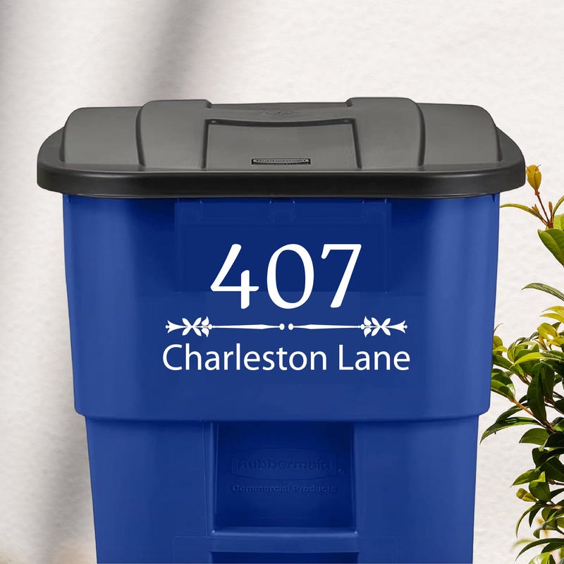 Trash Can Decal - Etsy