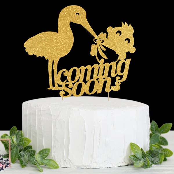 Stork Cake Topper - Etsy