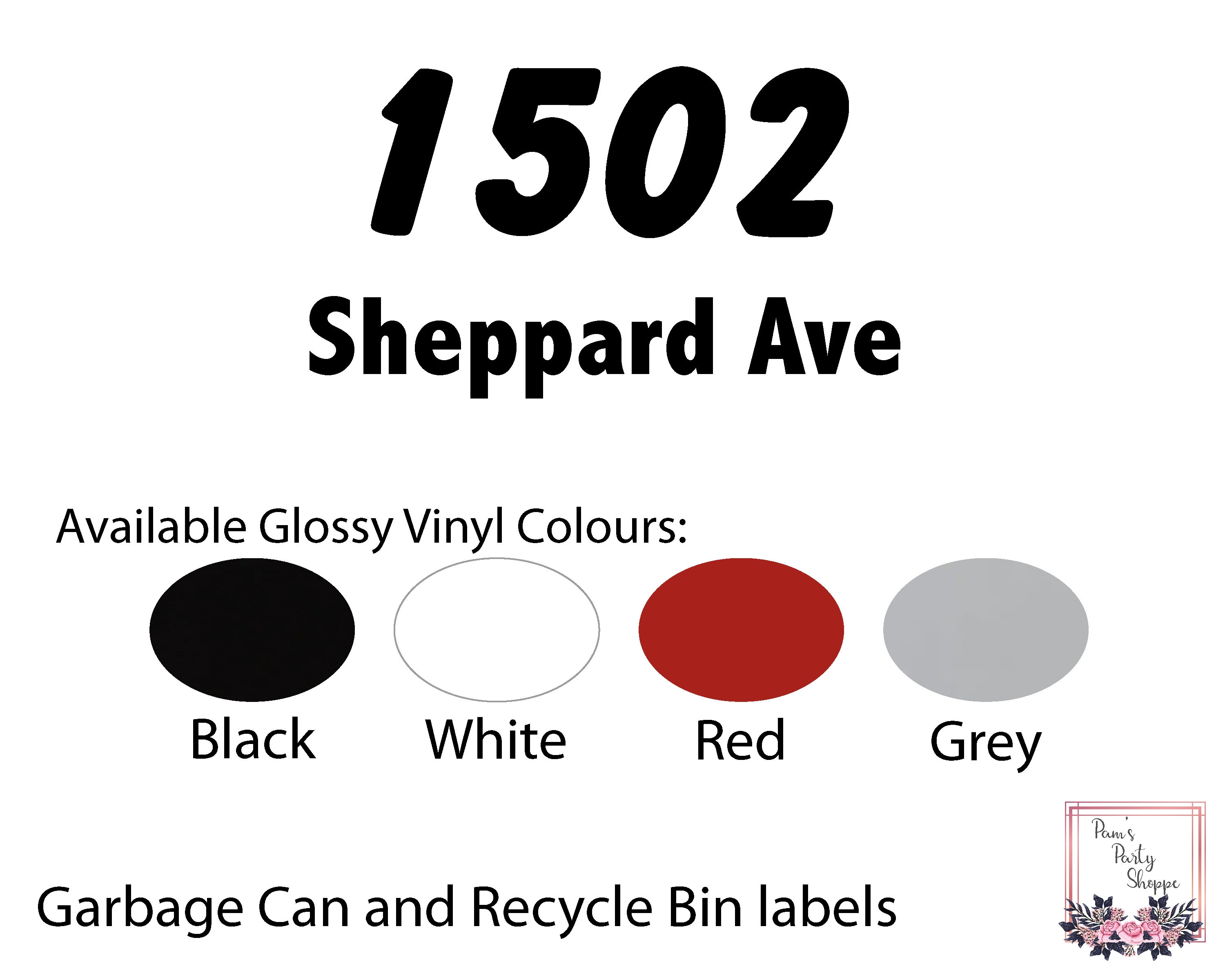 Custom Garbage and Recycle Bin Labels, Trash Can Decals, Bin Stickers ...
