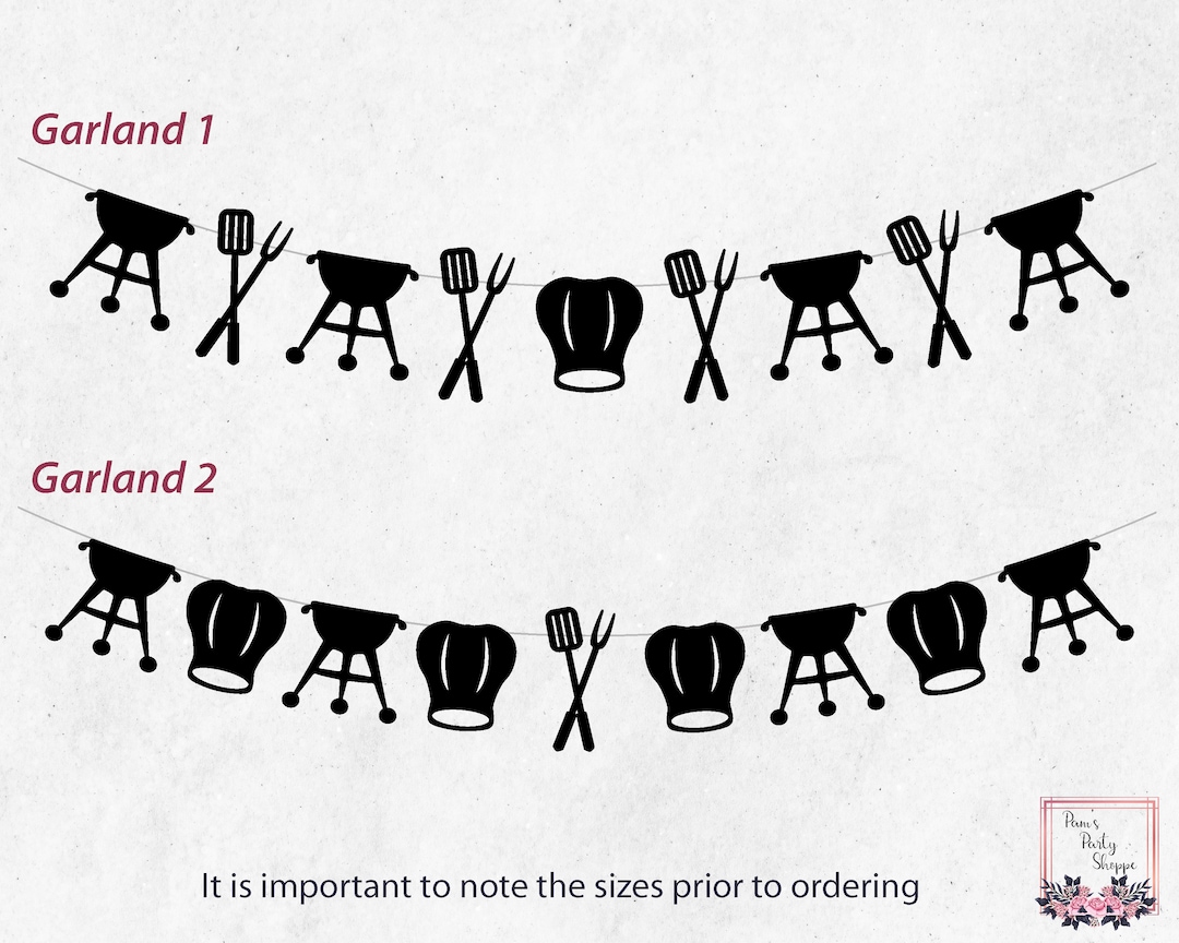 BBQ Party Banner, Summer Barbecue Garland, BBQ Season, Outdoor Event ...