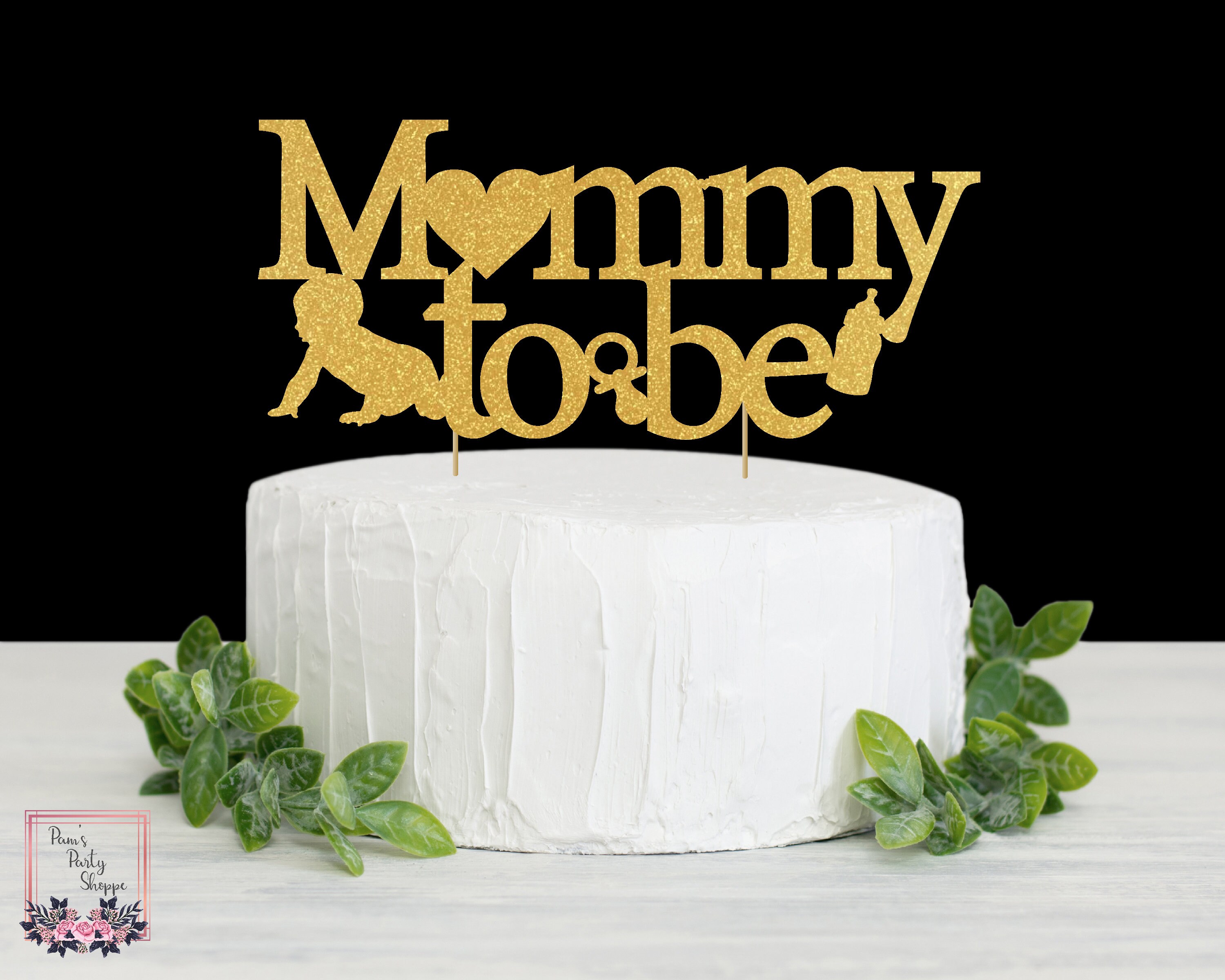 Baby Shower Pregnancy Topper Baby On The Way Mommy To Be Cake Topper ...