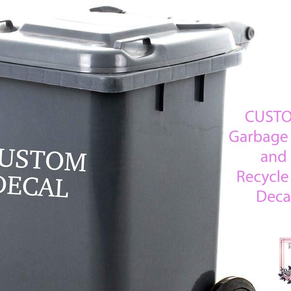 Custom Recycling Decals - Etsy