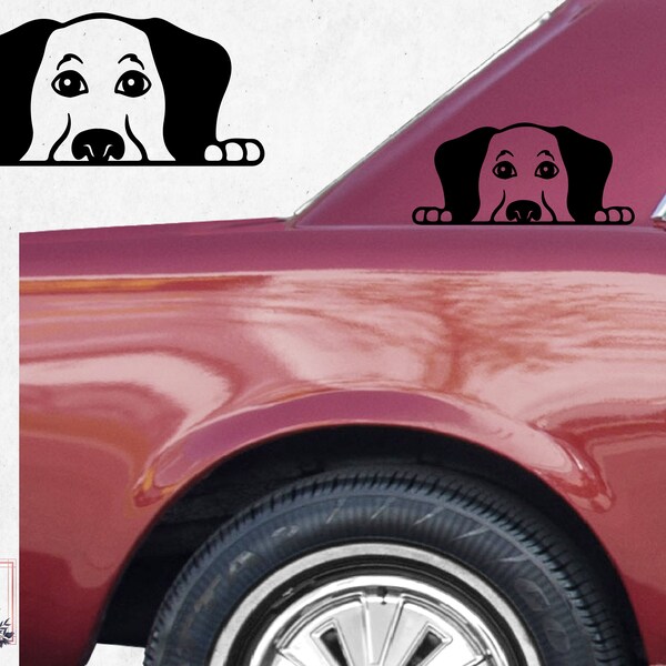 Vinyl Dog Decal - Etsy