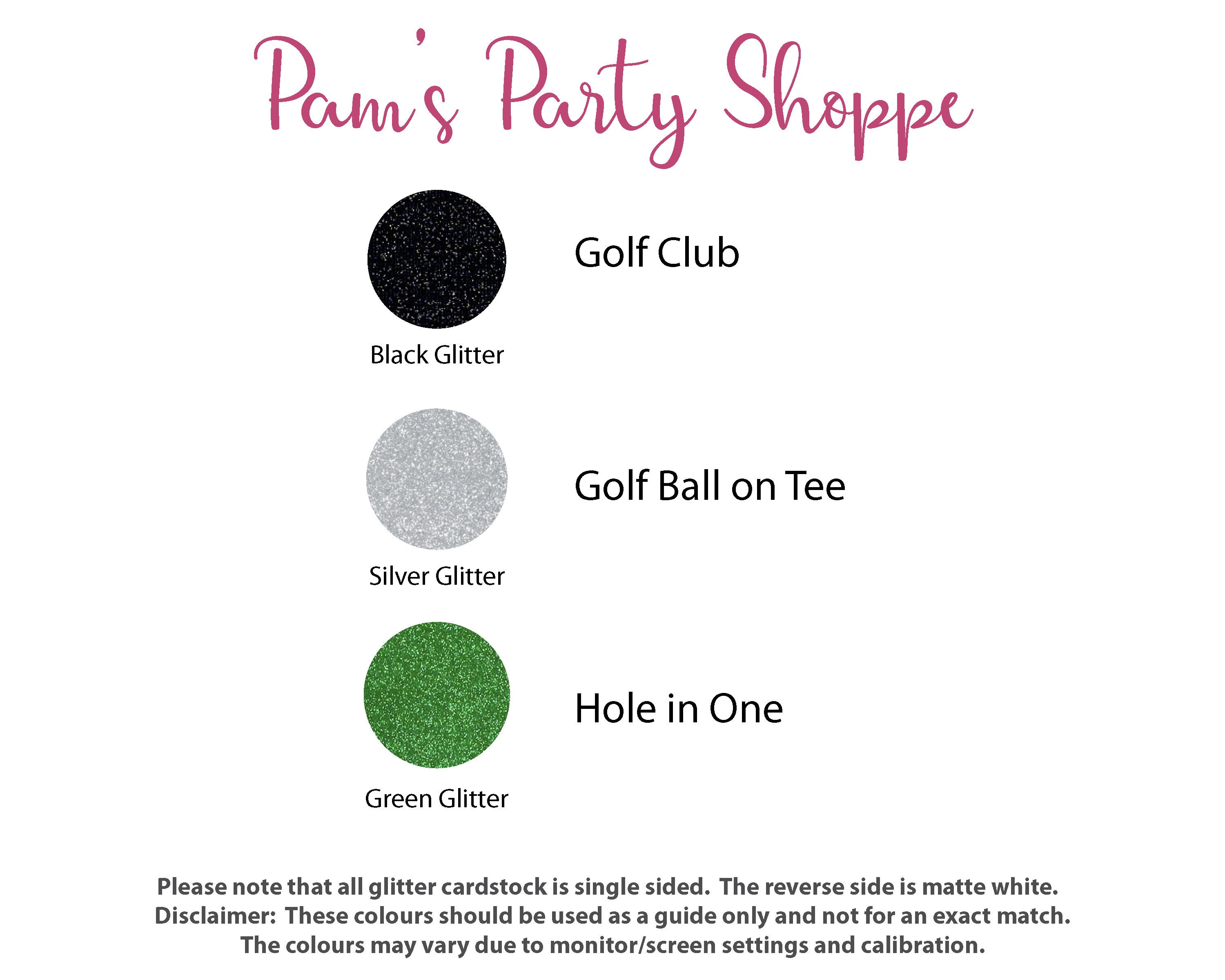 Golf Club Confetti, Hole in One, Golf Ball on Tee, Sparkle Party ...