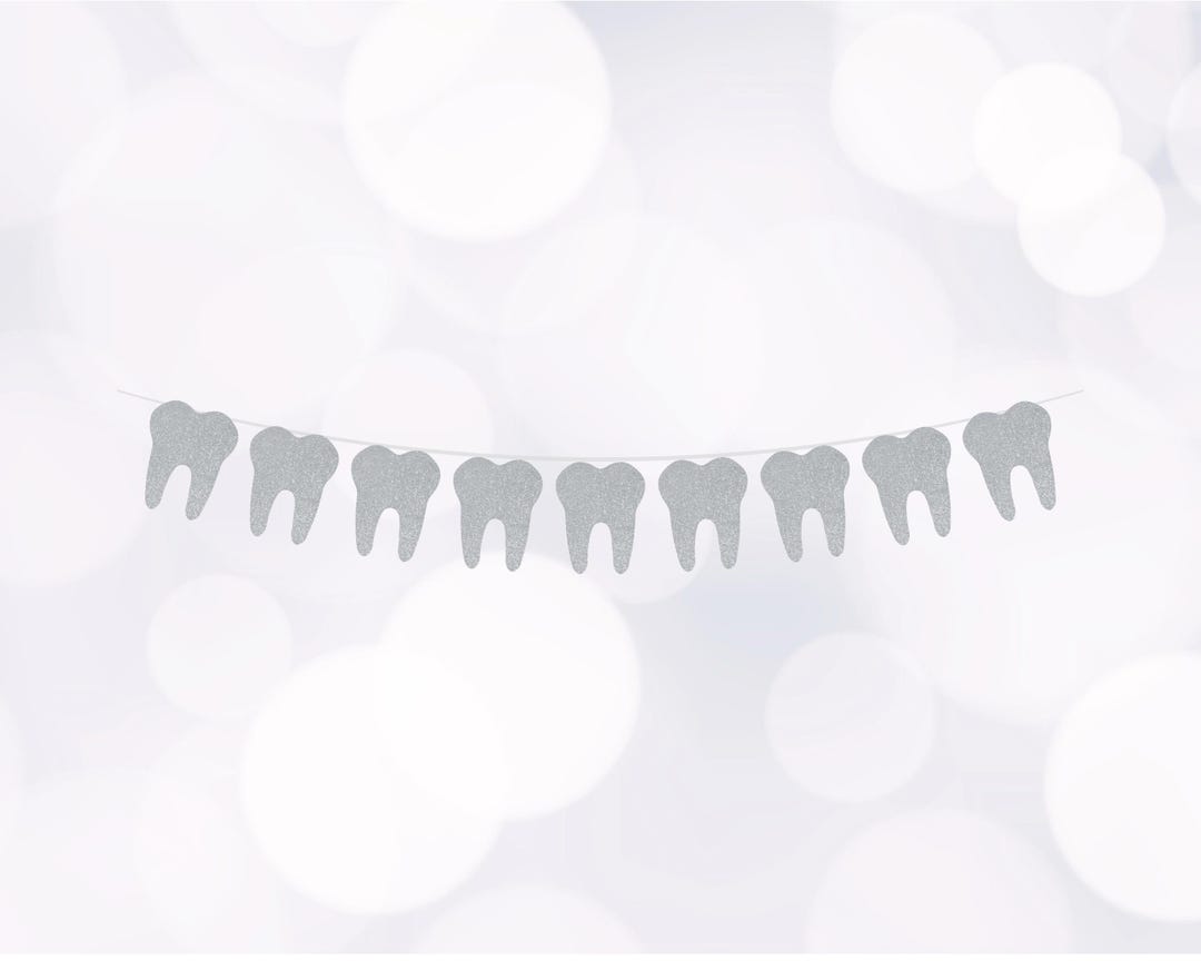 Tooth Garland, Dentist Party Decoration, Dental Hygienist Graduation ...