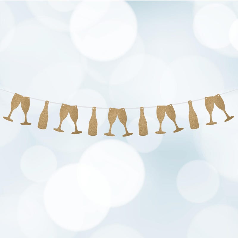 Champagne Banner - Etsy