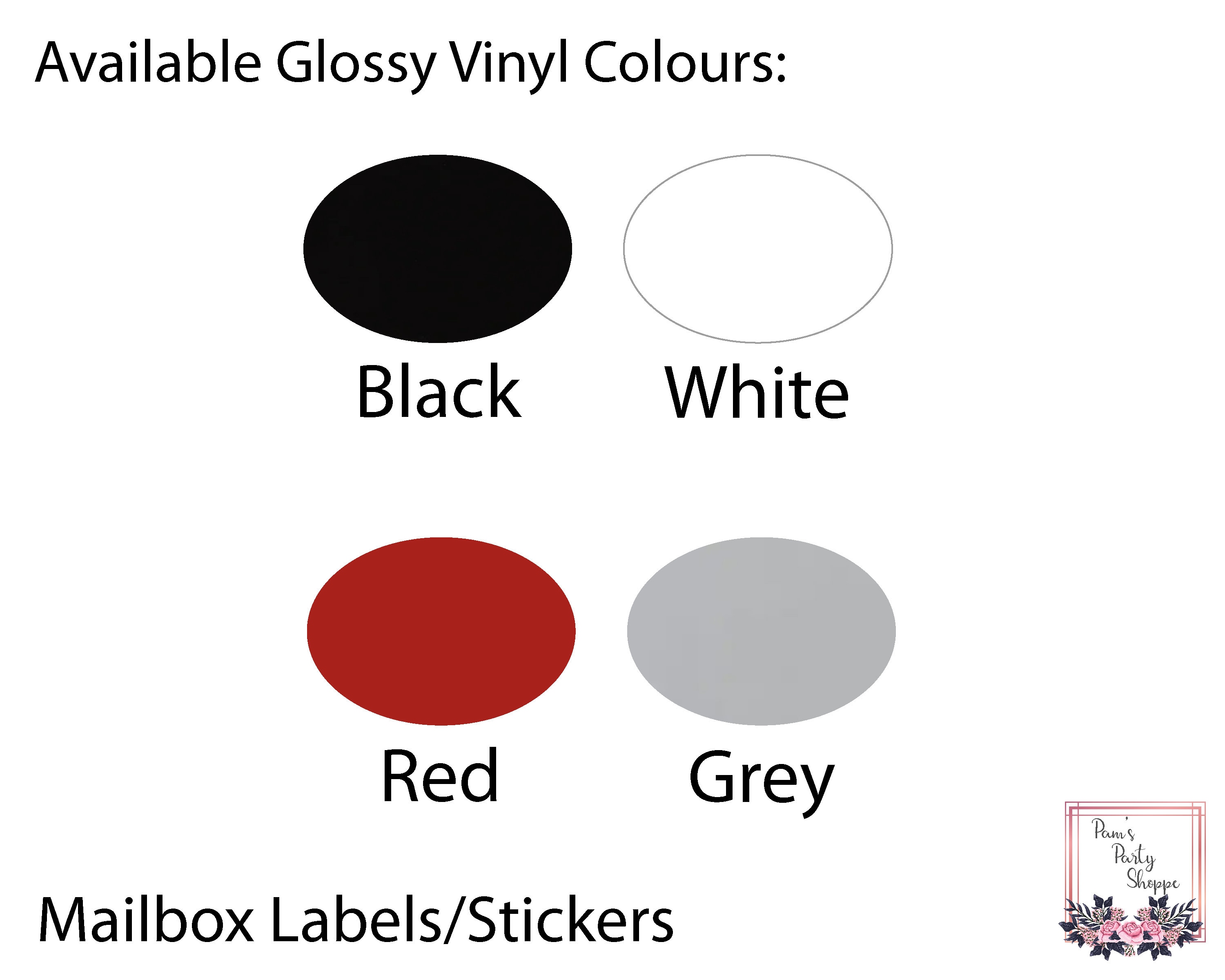 Mailbox Sticker, House Number Decal, Street Name, Weatherproof Decal ...