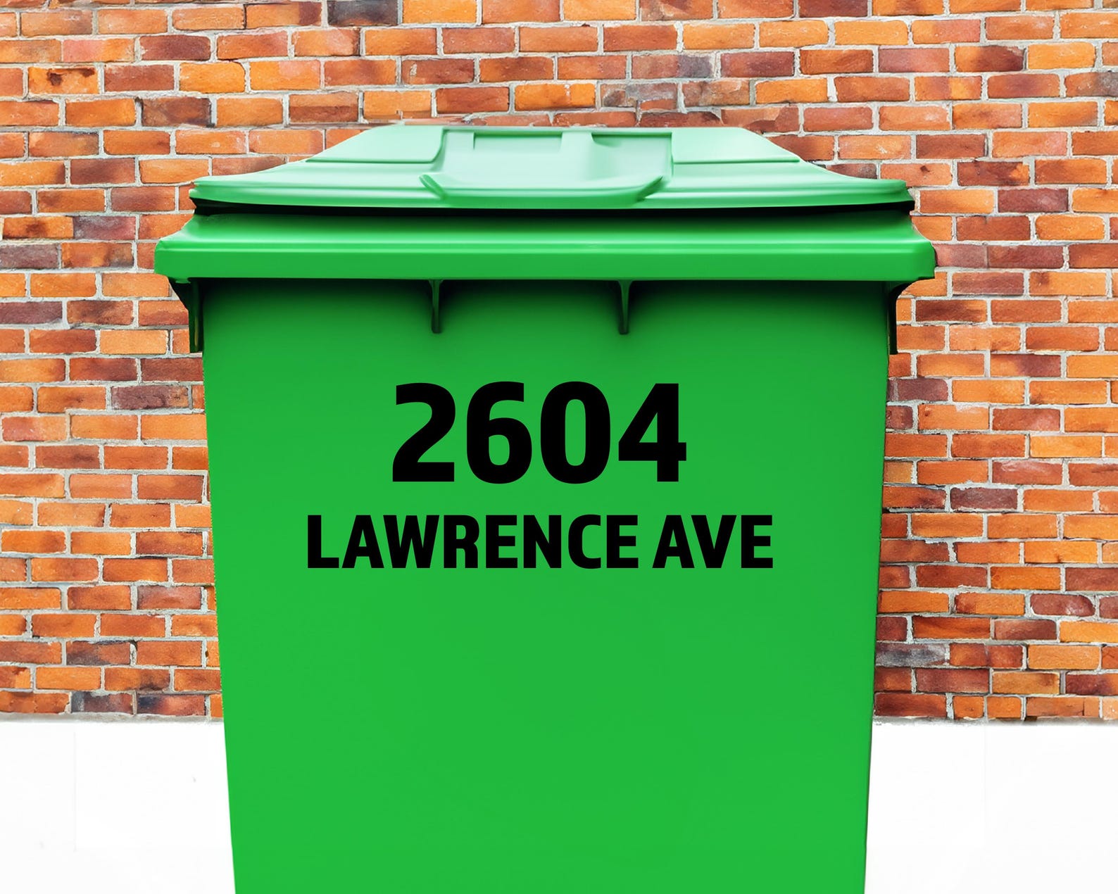 Garbage and Recycle Bin Labels, Custom Trash Can Decals, Bin Stickers ...