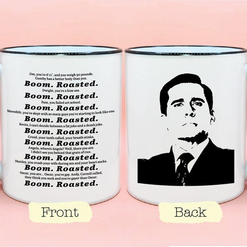 Boom Roasted Michael Scott the Office 15 Oz. Deluxe Mug - Etsy