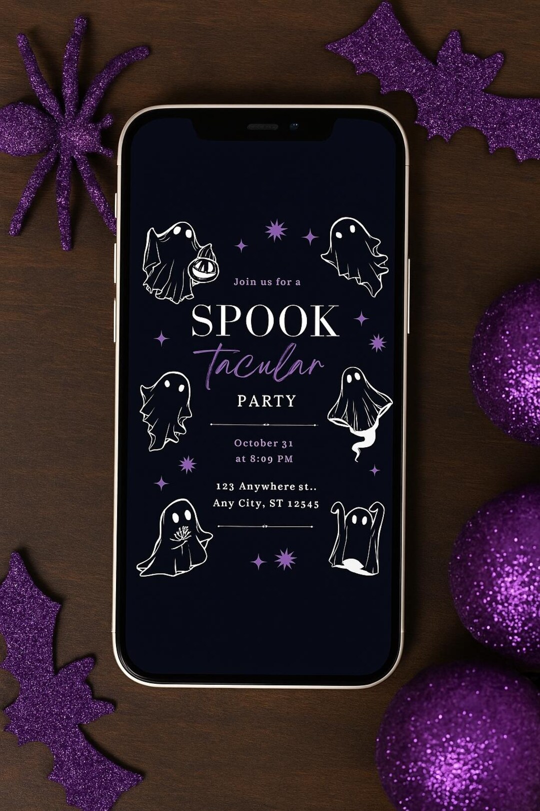 Digital Halloween Party Invitation Template - Etsy Australia