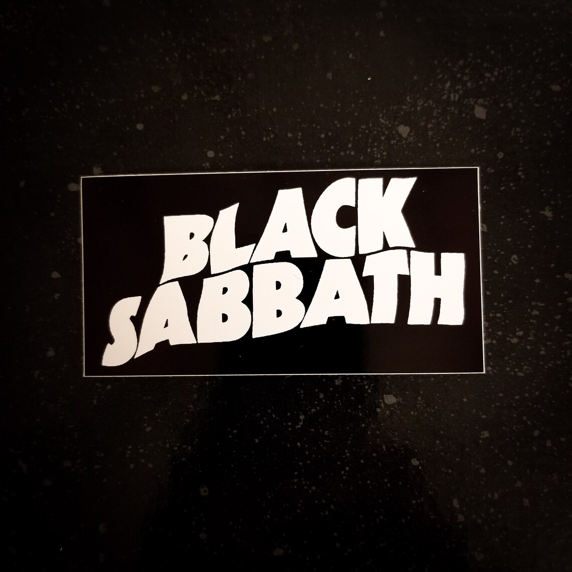 Black coffee sabbath logo sticker - dashboardvolf