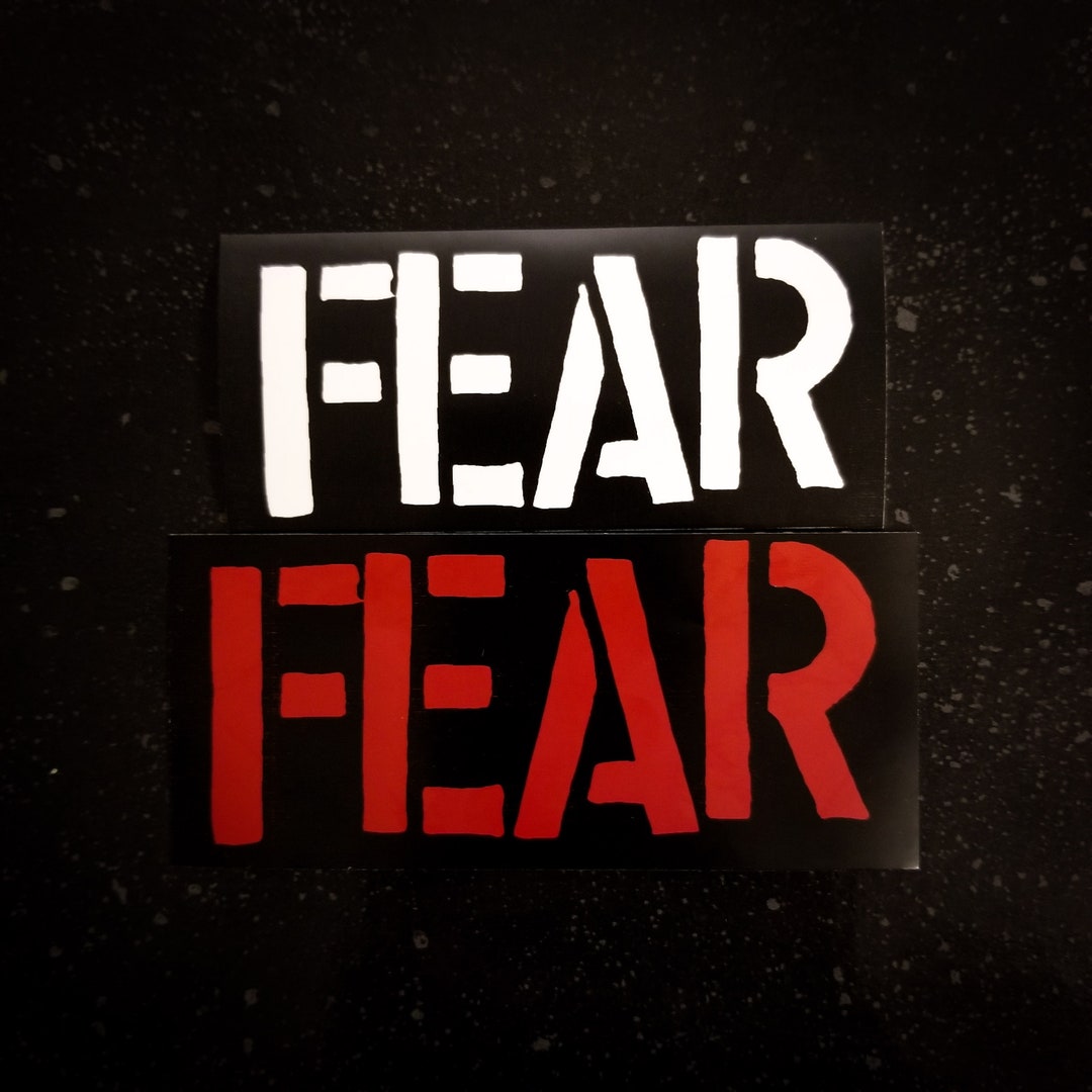 FEAR 5 X 2 Waterproof Logo Vinyl Decal Sticker punk - Etsy