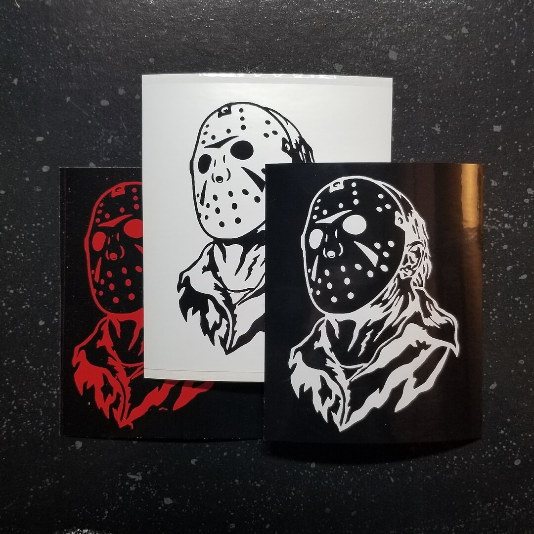 JASON 4 X 3.5 Waterproof Vinyl Sticker Decal horror Slasher 80s Movie ...