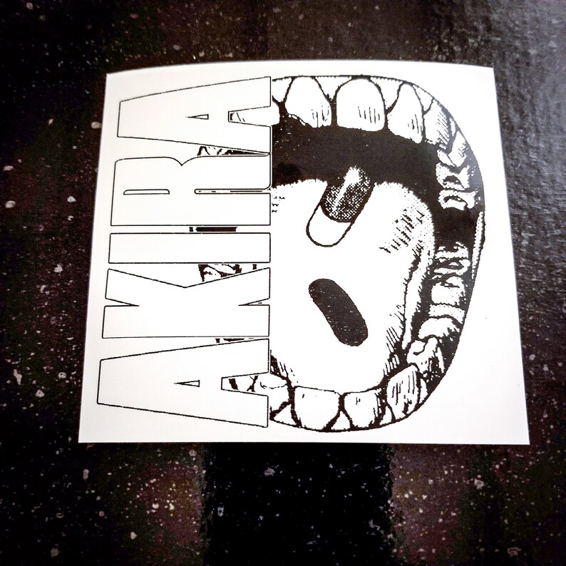 AKIRA v3 Vinyl Anime Sticker Decal Kaneda Tetsuo Uzumaki | Etsy