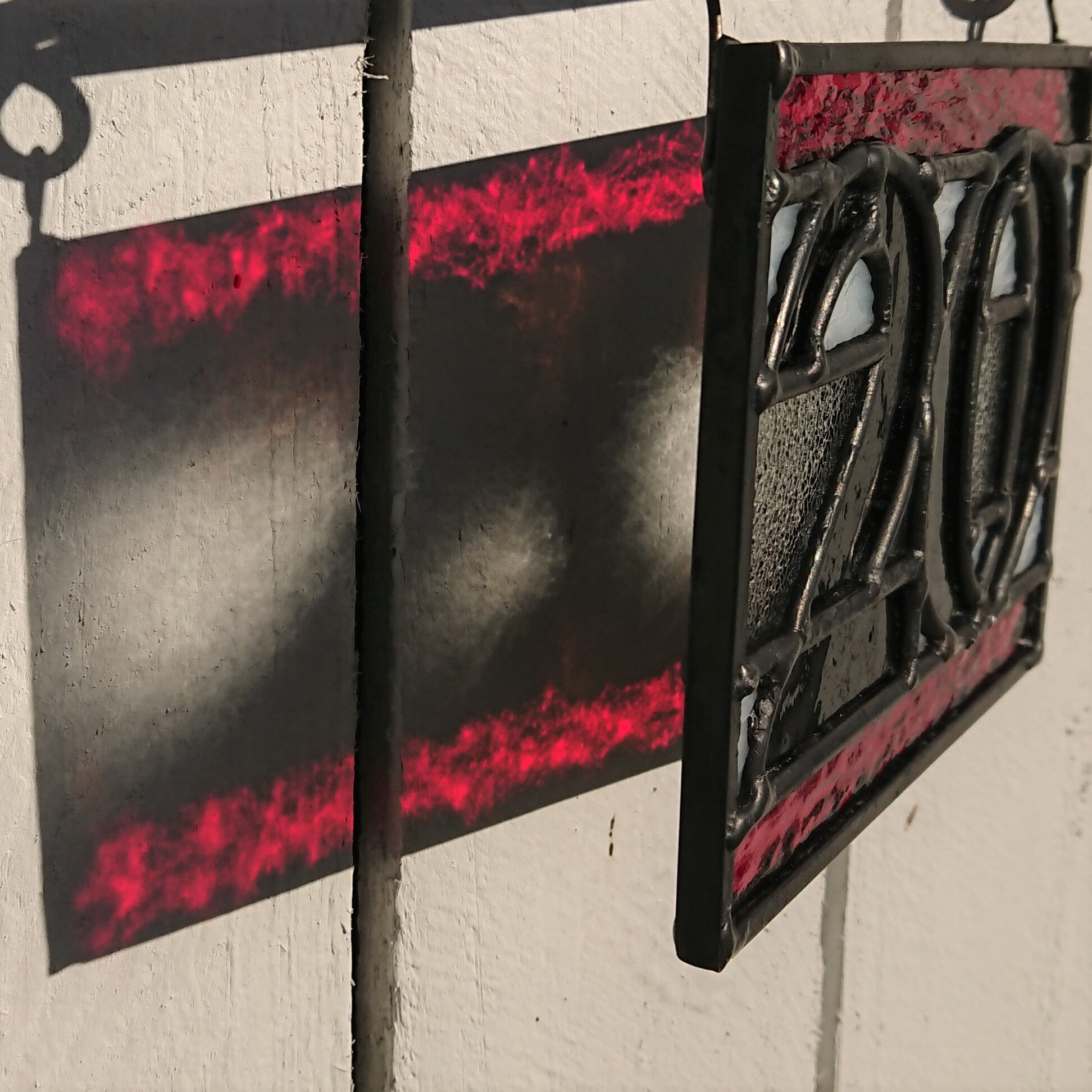 Custom Stained Glass House Number Sign // Leadlight Address Number ...