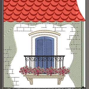 PARIS Street Scene Appliscape Machine Embroidery Design - Etsy