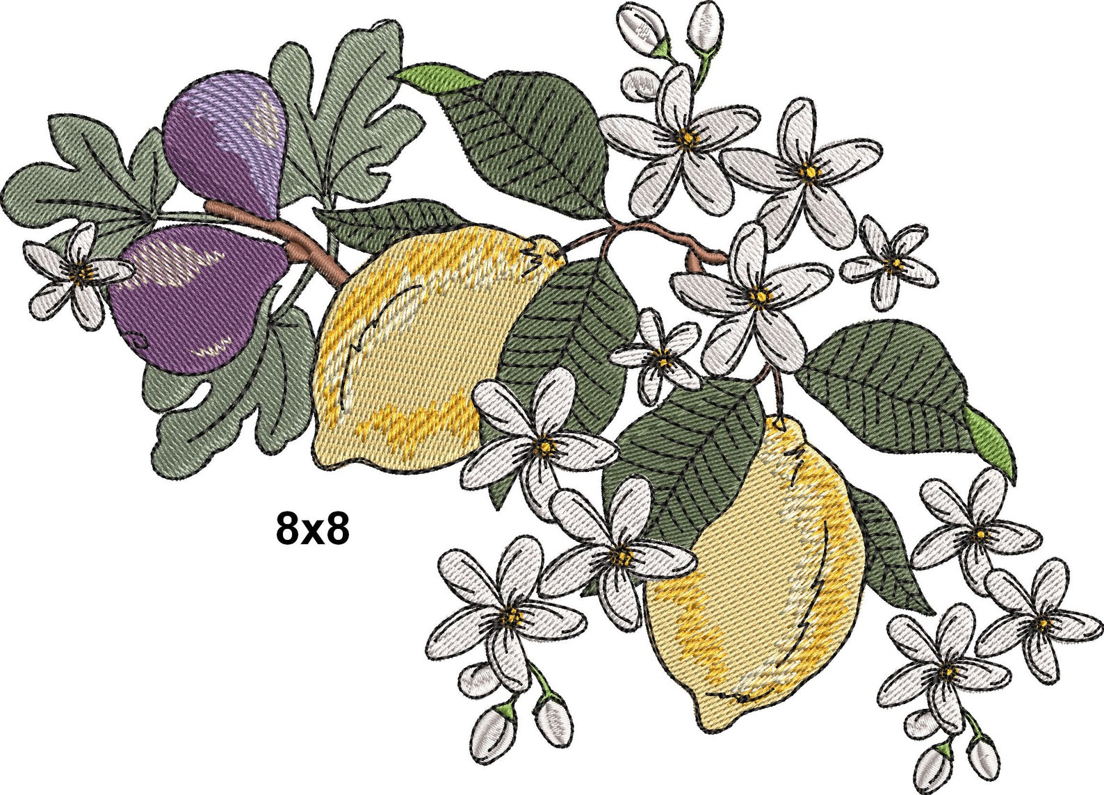 Mediterranean Delight Machine Embroidery Design - Etsy