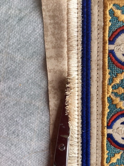 Mug Rug With Fringe Machine Embroidery Desigst Love - Etsy