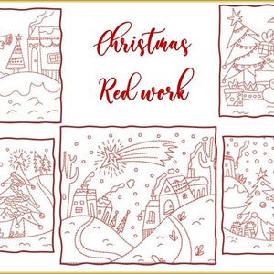 Redwork - Etsy