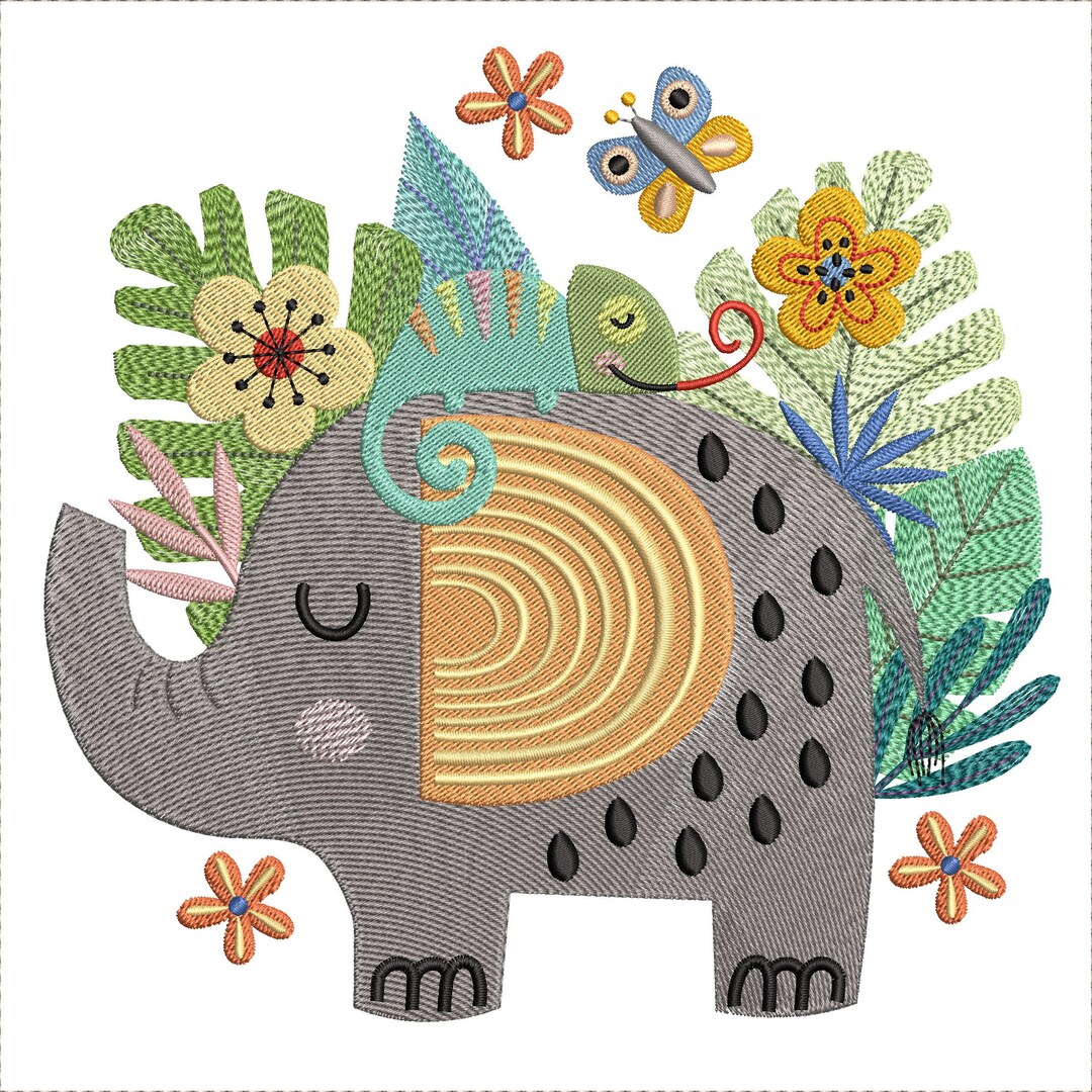 The Happy Ellie Machine Embroidery Design Set - Etsy