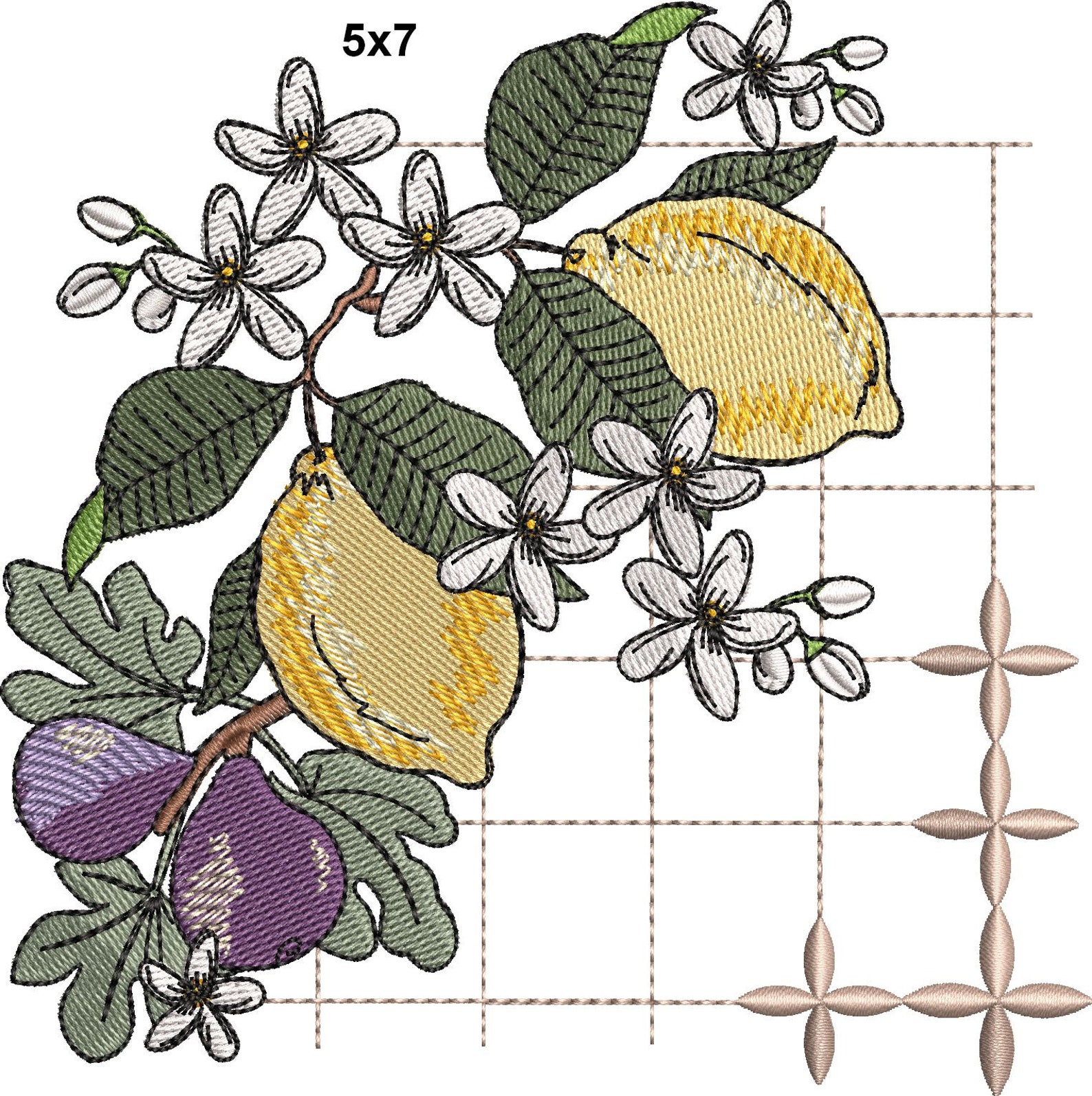 Mediterranean Delight Machine Embroidery Design - Etsy