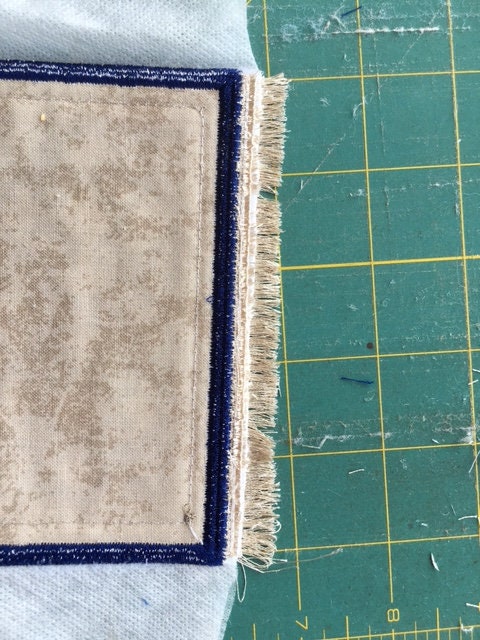 Mug Rug With Fringe Machine Embroidery Desigst Love - Etsy