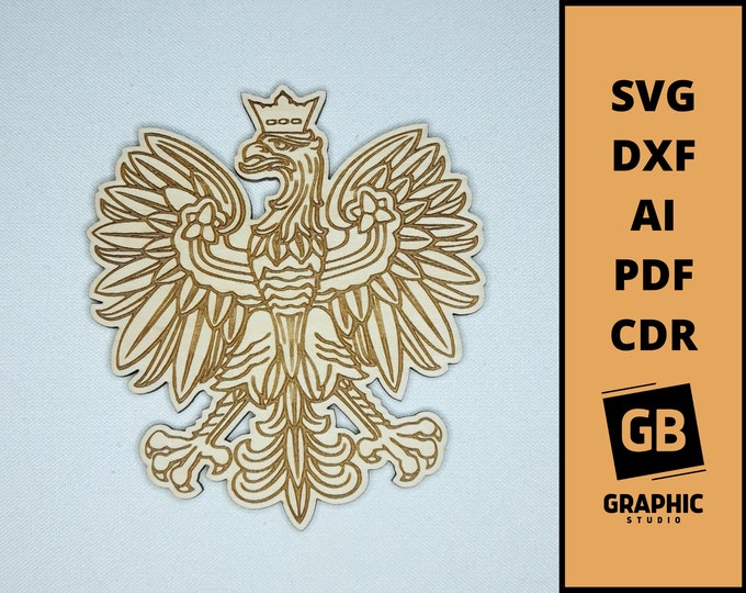 Polish Eagle SVG, Digital Download, Modernised Symbol, Emblem Coat of ...