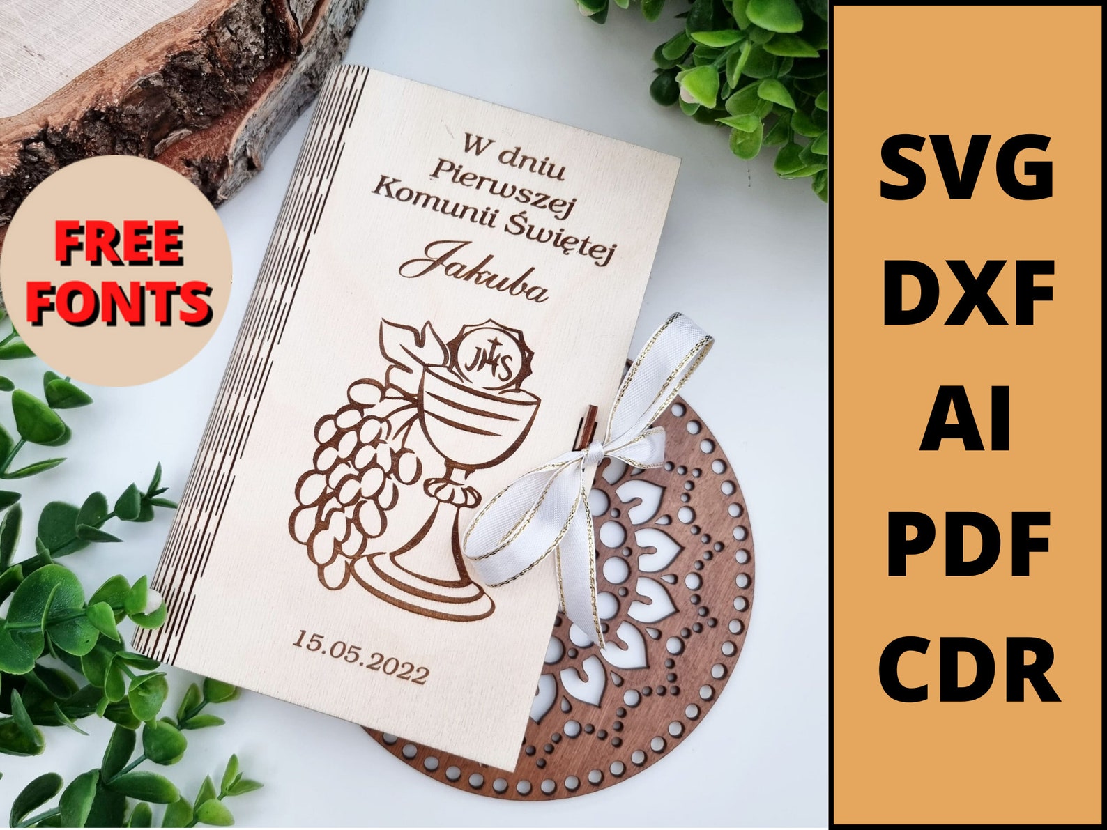 Money Box Souvenir of the First Holy Communion Svg Dxf, Boys Girls Gift ...