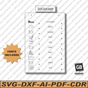 Daily Planner Routines Checklist to Do List for Kids Svg Dxf. Polish - Etsy
