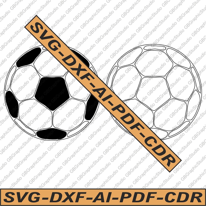 Soccer Football Svg Dxf Laser Cut File - Etsy