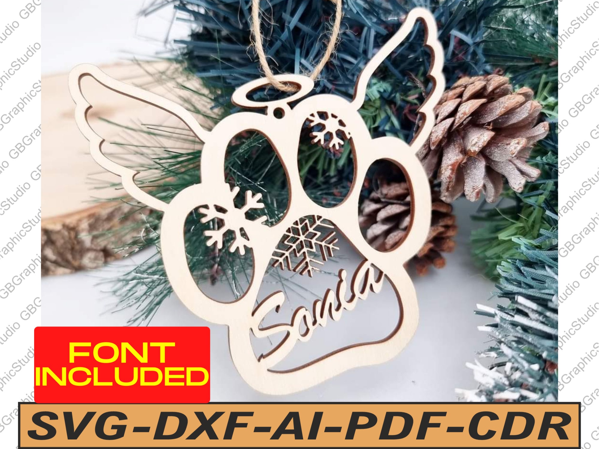 Angel Dogs Ornament - Etsy