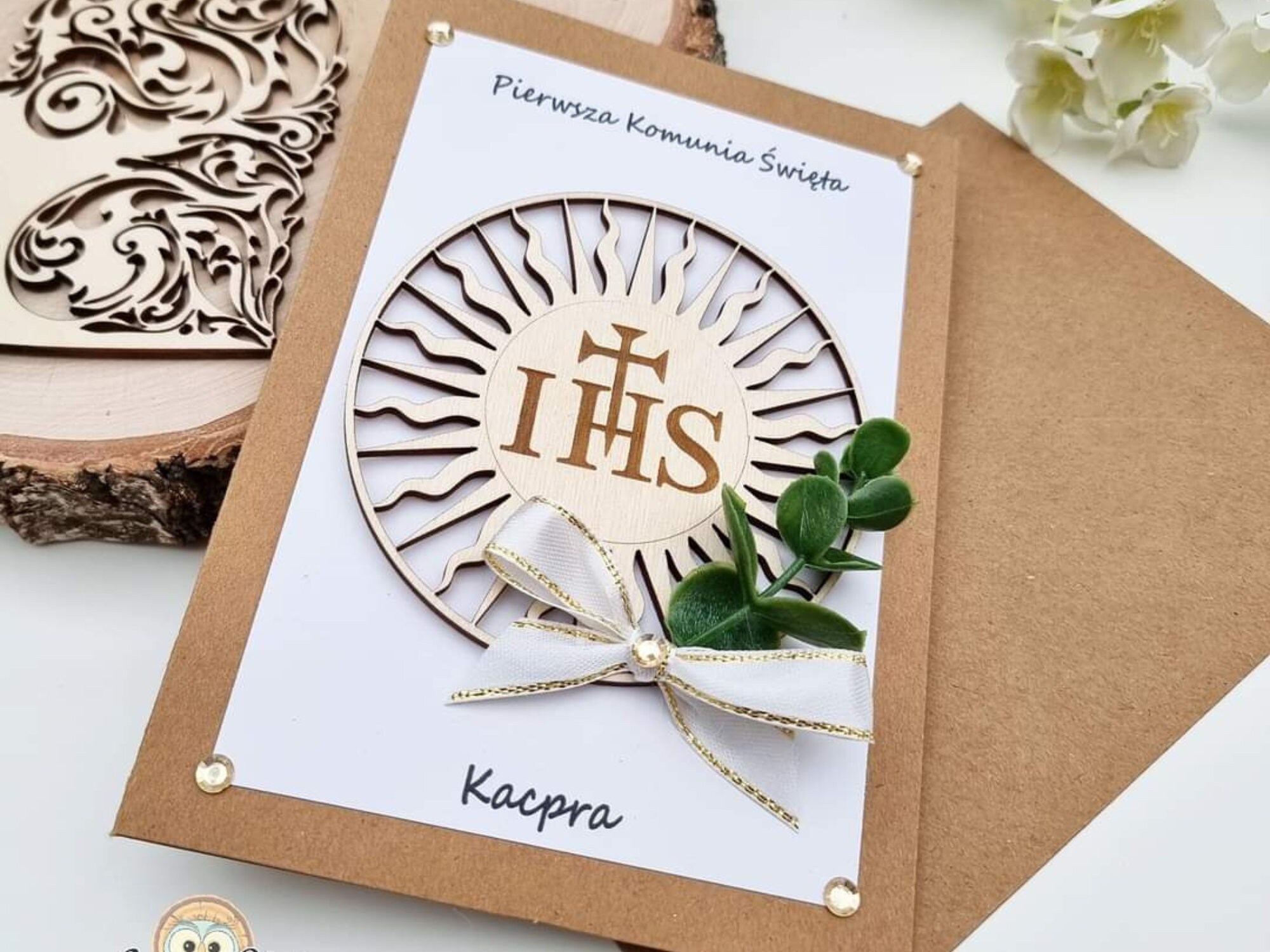 First Communion Host IHS Svg Dxf Laser Cut File. - Etsy