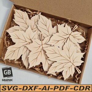 Maple Autumn Fall Leaf Leaves Coaster Svg Dxf. - Etsy