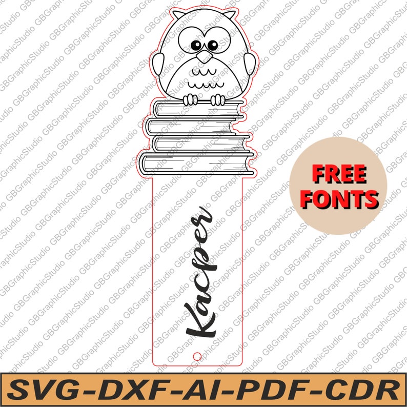 Personalised Bookmark Svg Dxf Custom Bookmark Name Bookmark - Etsy