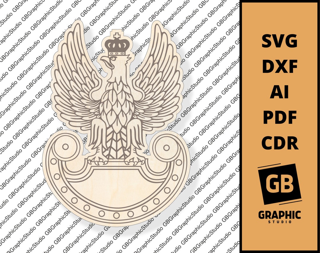 Polish Land Forces Symbol Eagle Svg Dxf Png Pdf. - Etsy