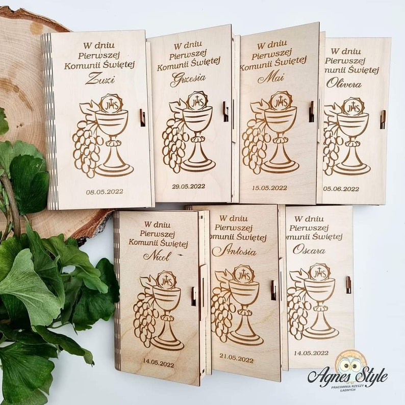 First Holy Communion Money Box SVG DXF Laser Cut File - Etsy